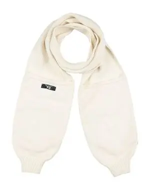 Y3 Scarf Cream Recycled Polyamide, Wool, Elastane - White
