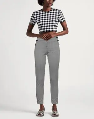 CRISTINAEFFE Houndstooth Straight-leg Pants With Strap Detailing