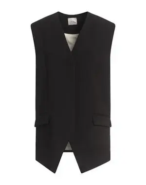 ALYSI Single-breasted Sleeveless Blazer - Black