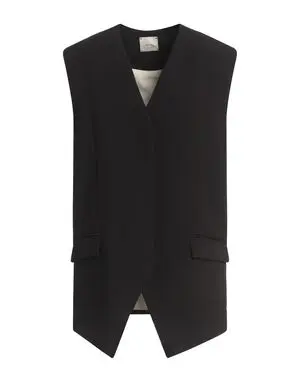 ALYSI Single-breasted Sleeveless Blazer - Black