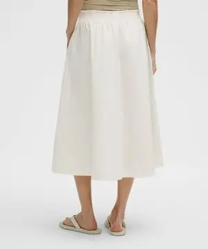 Lululemon Stretch Woven Ruffle-waist Midi Skirt