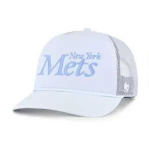 '47 New York Mets Foundation Script Hitch Adjustable Trucker Hat - Light Blue