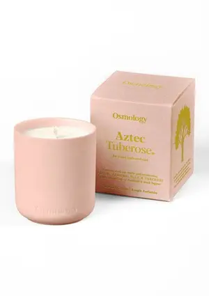 OSMOLOGY Tuberose Mini Scented Candle - Peach Almond Milk And Tuberose