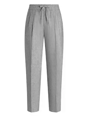 Dolce & Gabbana Drawstring Pleated Trousers - Grey