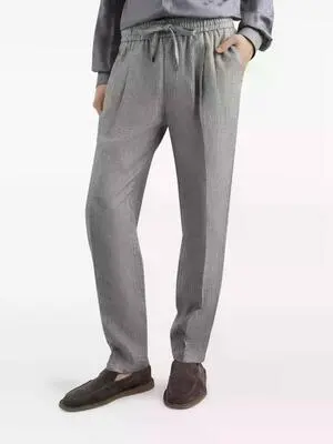Dolce & Gabbana Drawstring Pleated Trousers - Grey