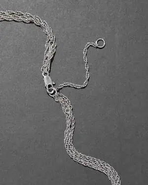 Alexis Bittar Layered Molten Crystal Station Necklace