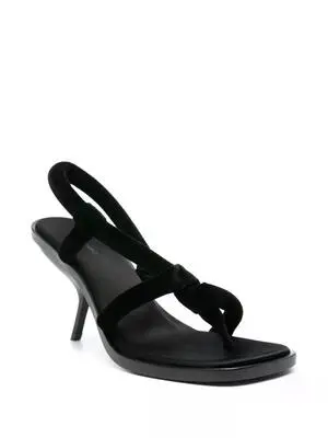 FERRAGAMO 85mm Velvet Sandals