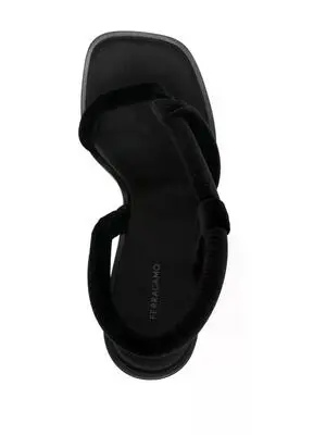 FERRAGAMO 85mm Velvet Sandals