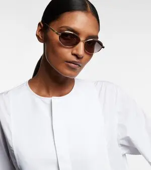 Dior Diorcannage R1u Oval Sunglasses - Gold