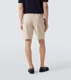 Fedeli Cotton Terry Shorts - Beige