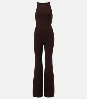 COURREGES Courrèges Logo Jumpsuit - Brown