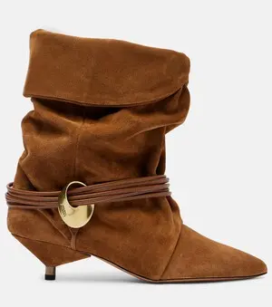 Isabel Marant Étoile Edrika Suede Ankle Boots - Brown