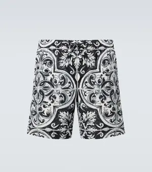 Dolce & Gabbana Majolica Swim Trunks