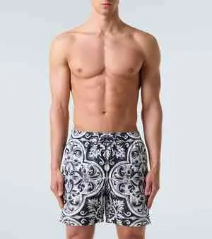 Dolce & Gabbana Majolica Swim Trunks