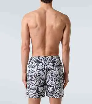 Dolce & Gabbana Majolica Swim Trunks