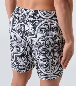 Dolce & Gabbana Majolica Swim Trunks