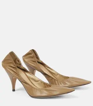 THE ROW Liisa 80 Leather Pumps