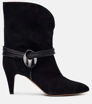 Isabel Marant Étoile Dytho Suede Ankle Boots - Black