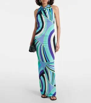 Emilio Pucci Iride Open-back Maxi Dress