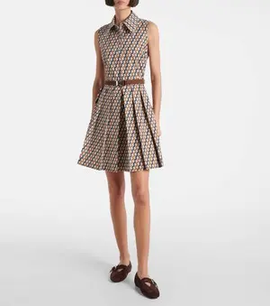 Tory Burch Pleated Printed Tennis Dress