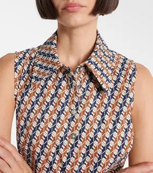 Tory Burch Pleated Printed Tennis Dress