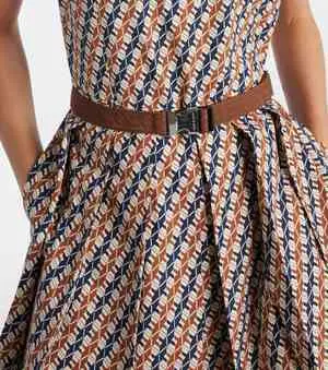 Tory Burch Pleated Printed Tennis Dress