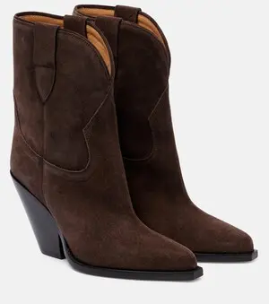 Isabel Marant Étoile Leyane Suede Ankle Boots - Brown