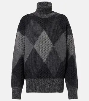 Stella McCartney Virgin Wool Turtleneck Sweater - Grey