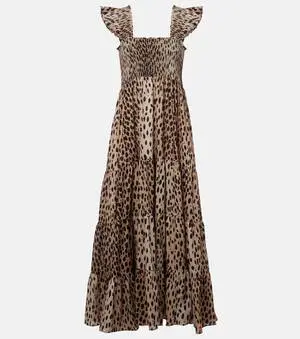 Rixo Animal Print Day Dresses