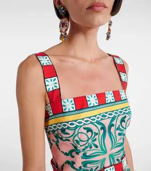 Dolce & Gabbana Taormina Printed Minidress