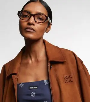 Miu Miu Logo Oval Eyeglasses
