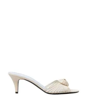 Valentino Garavani Royal Vlogo 65 Leather Mules - White