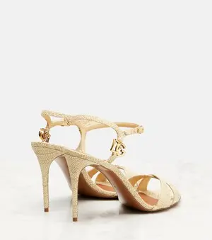 Dolce & Gabbana Raffia-effect Sandals
