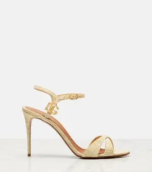 Dolce & Gabbana Raffia-effect Sandals