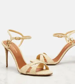 Dolce & Gabbana Raffia-effect Sandals