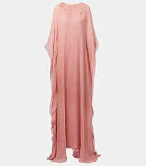 MARMAR HALIM Embellished Silk Kaftan