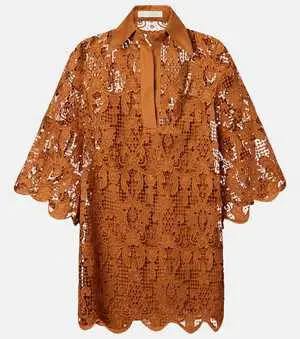 Zimmermann Coco Scalloped Lace Top