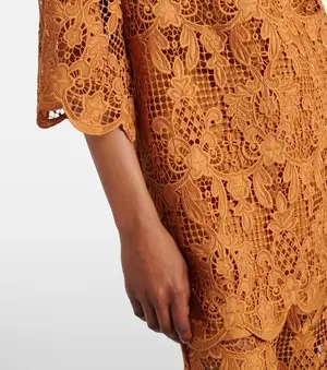 Zimmermann Coco Scalloped Lace Top