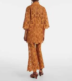 Zimmermann Coco Scalloped Lace Top