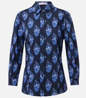Carolina Herrera Icon Floral Cotton-blend Shirt