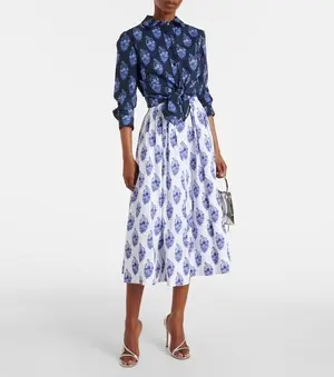 Carolina Herrera Icon Floral Cotton-blend Shirt