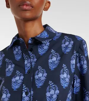 Carolina Herrera Icon Floral Cotton-blend Shirt