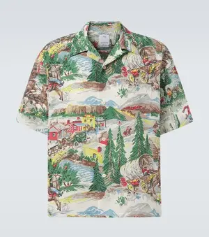 Visvim Crosby Printed Silk-blend Bowling Shirt - Multicoloured