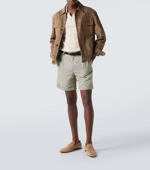 TOD'S Suede Penny Loafers - Brown