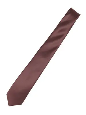 BROOKLYN BRIGADE Solid Satin Neck Tie - Dark Mauve