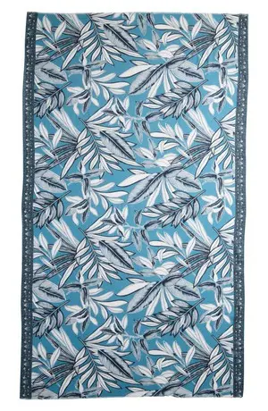 Echo Golden Palm Scarf - Vista Blue