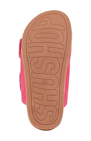 SHU SHOP Bernarda Studded Slide Sandal - Fuchsia Woven