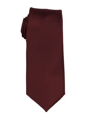 BROOKLYN BRIGADE Solid Satin Tie Cabernet