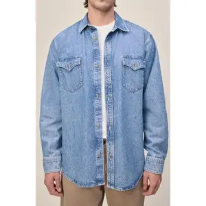 Warp + Weft Det Denim Button-up Shirt