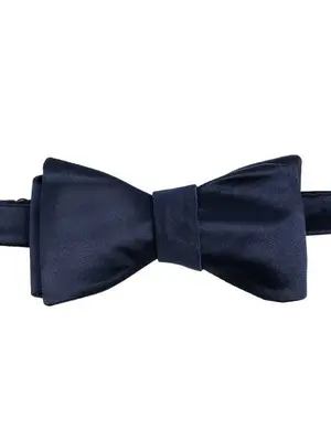 BROOKLYN BRIGADE Solid Satin Bow Tie - Navy